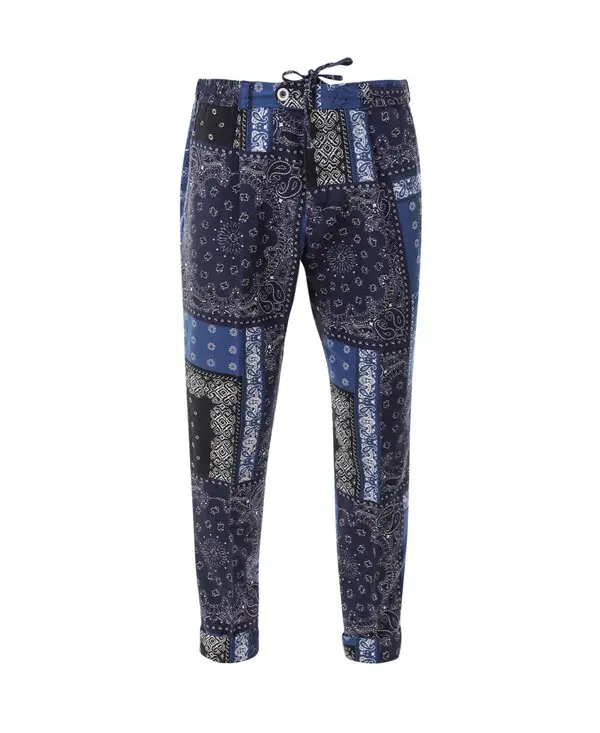 PT TORINO Paisley Print Trousers - Black
