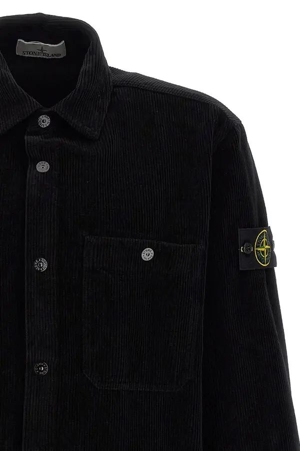 Stone Island Long-sleeved Cotton Shirt