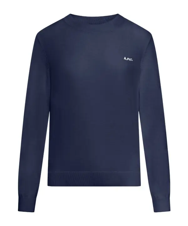 A.p.c. Logo Embroidered Crewneck Jumper