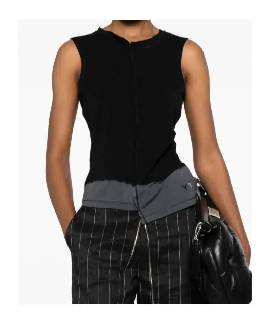Y3 Asymmetrical Dip-dye Tank Top