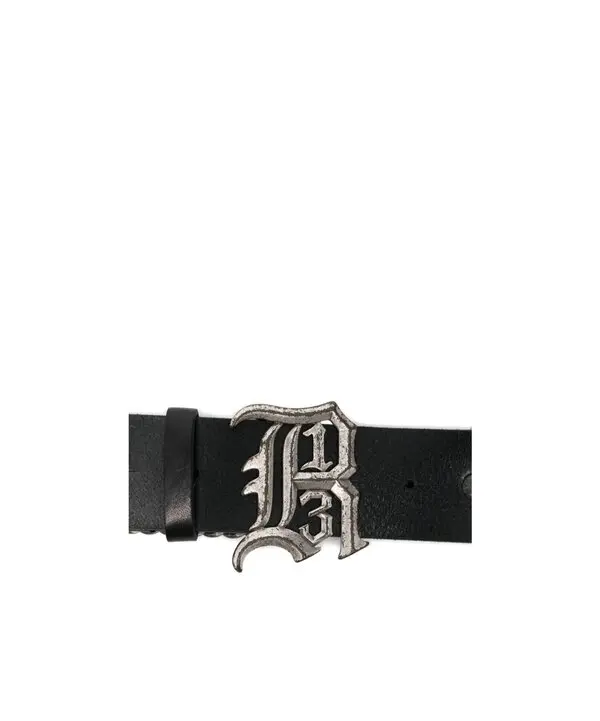 R13 Chain-detail Leather Belt