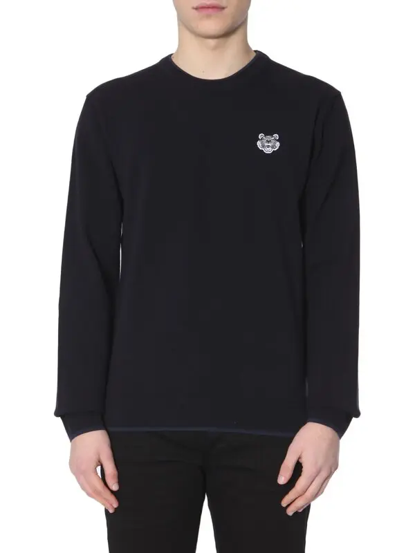 Kenzo Hutou Embroidered Cotton Blended Sweater