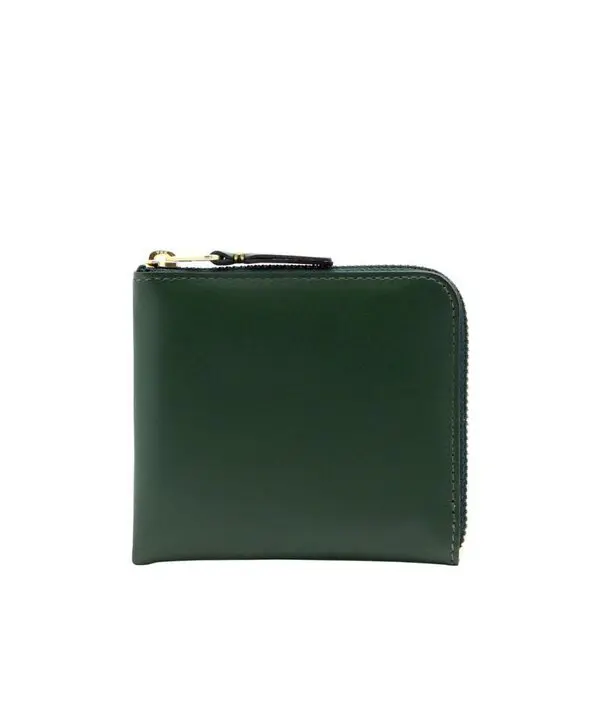 Comme Des Garçons Logo Zipper Wrap-around Wallet - Green