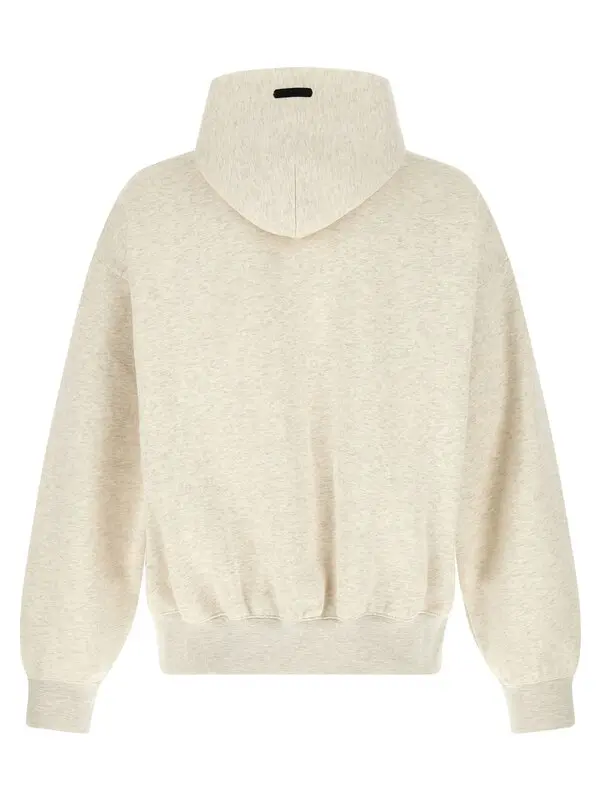 Fear Of God Long-sleeved Hoodie With Embroidered Logo - Nude