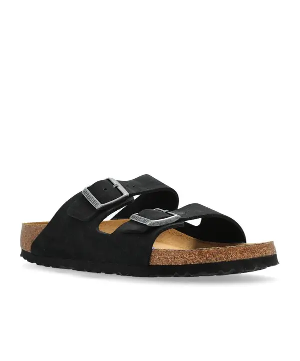 BIRKENSTOCK Arizona Slip-on Sandals With Adjustable Buckles - Black