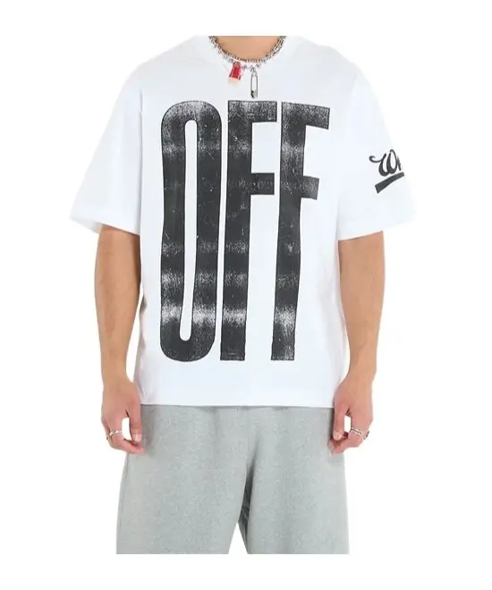 Off-White Logo Printed Crewneck T-shirt - White