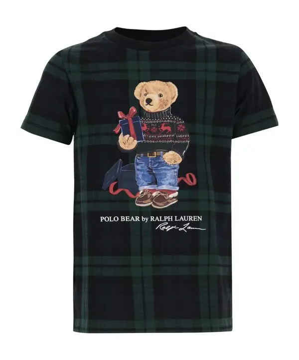 Polo Ralph Lauren Teddy Bear Motif Cotton T-shirt - Black