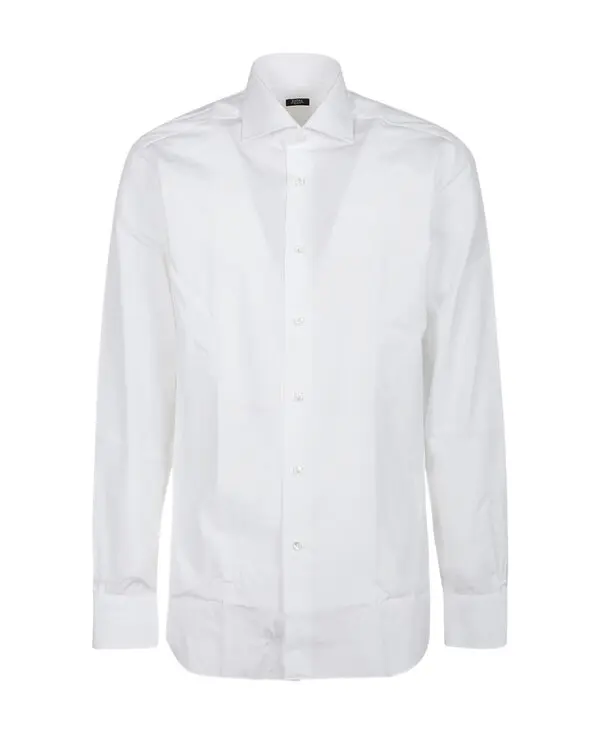 BARBA NAPOLI Wide-necked Shirt - White