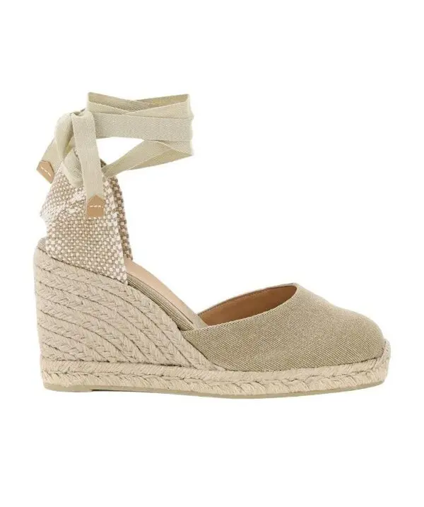 CastaÑer Round Toe Tie-fastened Espadrilles