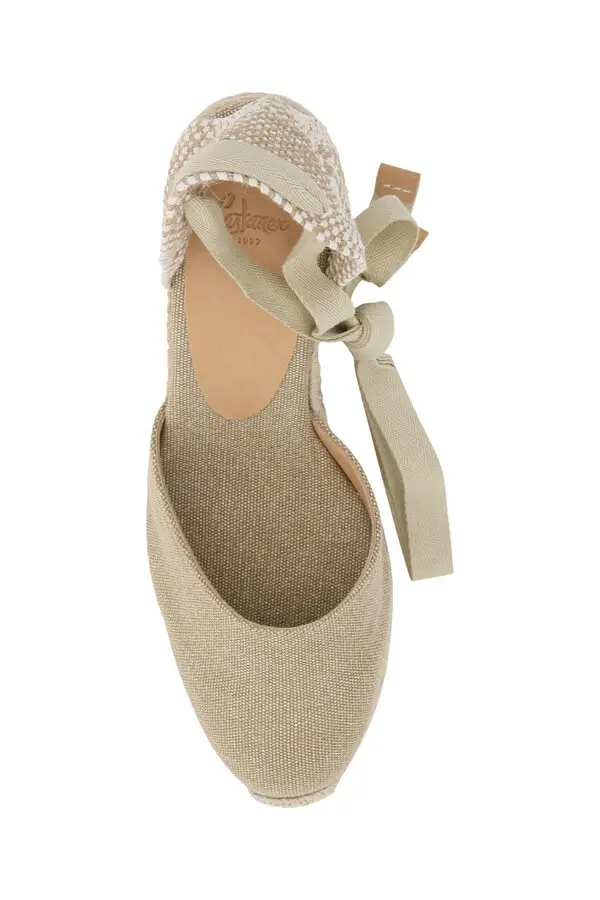 CastaÑer Round Toe Tie-fastened Espadrilles