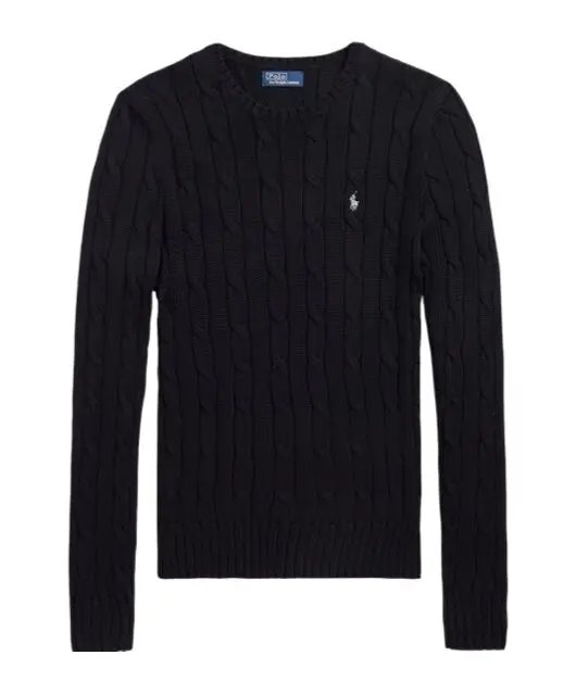 Polo Ralph Lauren Embroidered Pony Crewneck Jumper - Black