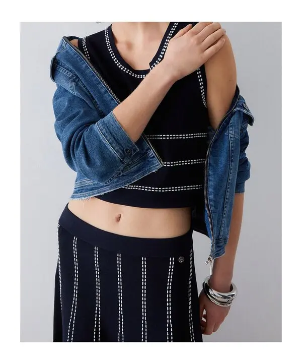Liu Jo Striped Tank Top