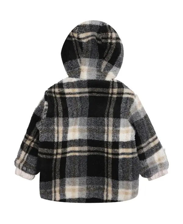 IL GUFO Hooded Plaid Jacket