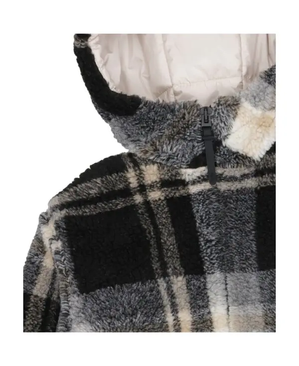 IL GUFO Hooded Plaid Jacket