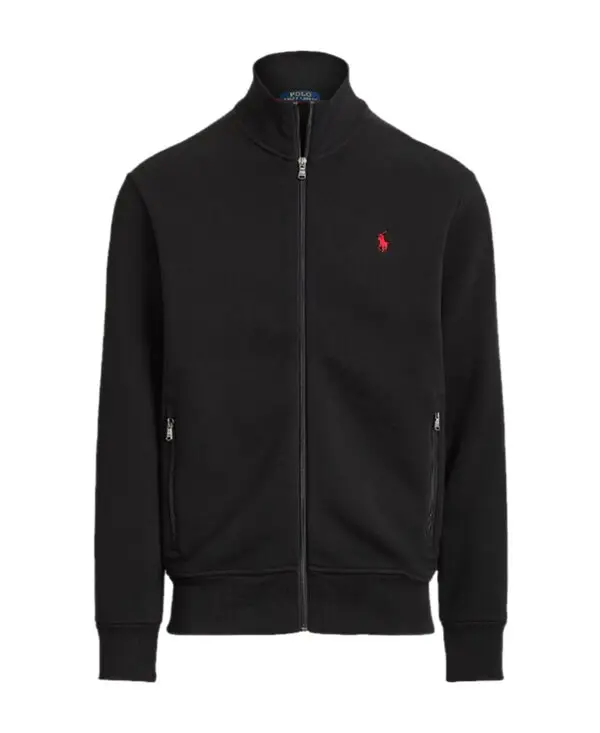 Polo Ralph Lauren Zip-up Jacket With Embroidered Pony Logo - Black