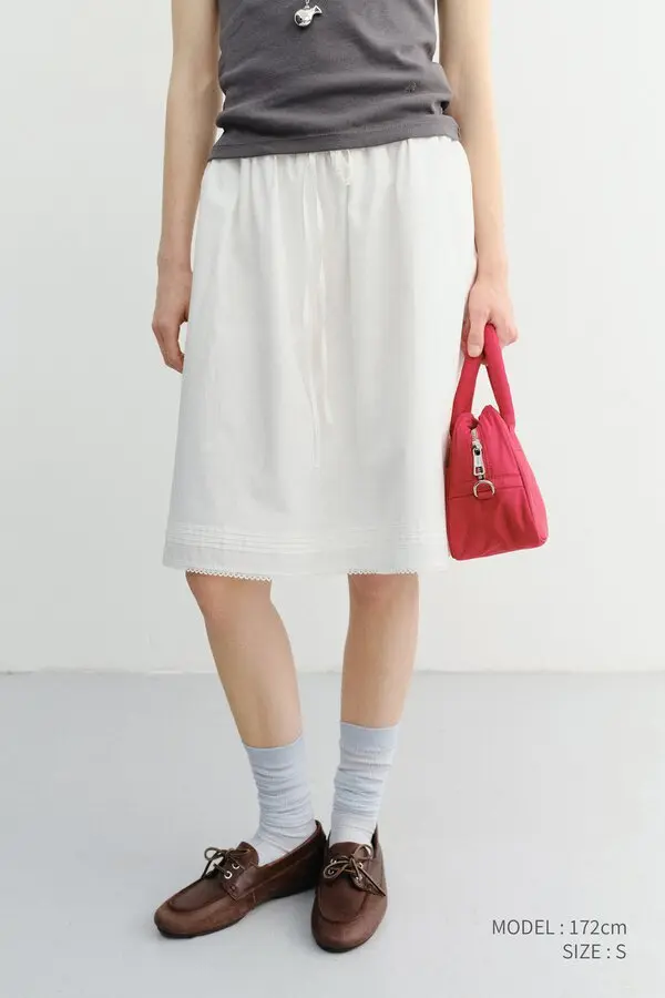 DUNST Laced Midi Skirt