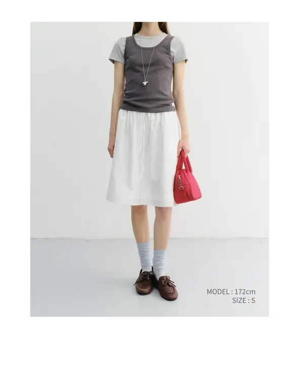 DUNST Laced Midi Skirt