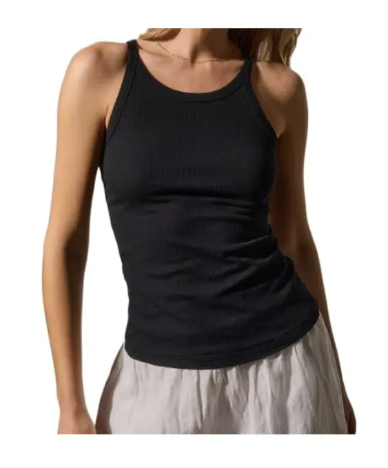 JAMES PERSE Ribbed High Neck Cami