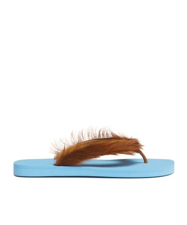 Marni Furry Strap Sandals