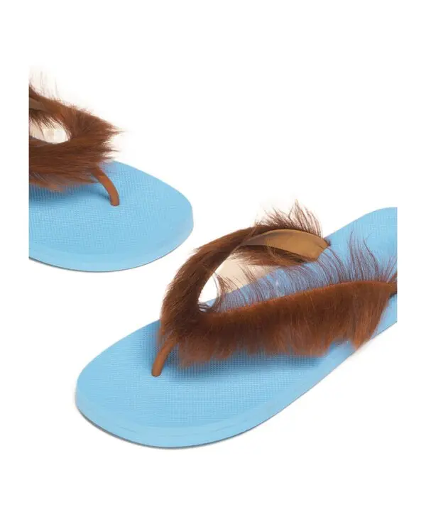Marni Furry Strap Sandals