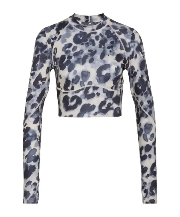 Adidas By Stella McCartney Animal-pattern Compression Top