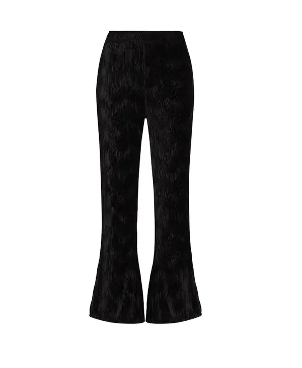 GANNI Plissé Flared Trousers