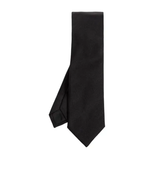 Givenchy Logo Embroidered Silk Neck Tie
