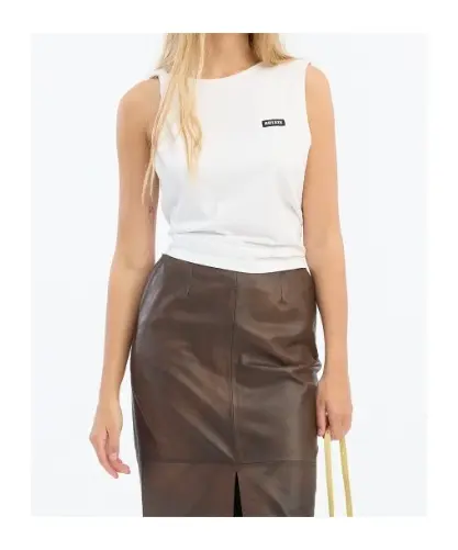 ROTATE BY BIRGER CHRISTENSEN Logo Patch Sleeveless Top