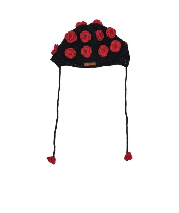 Alanui Grunge Roses Bonnet Hat