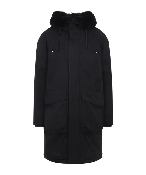 Moose Knuckles Dawson Faux Fur Hooded Parka - Black