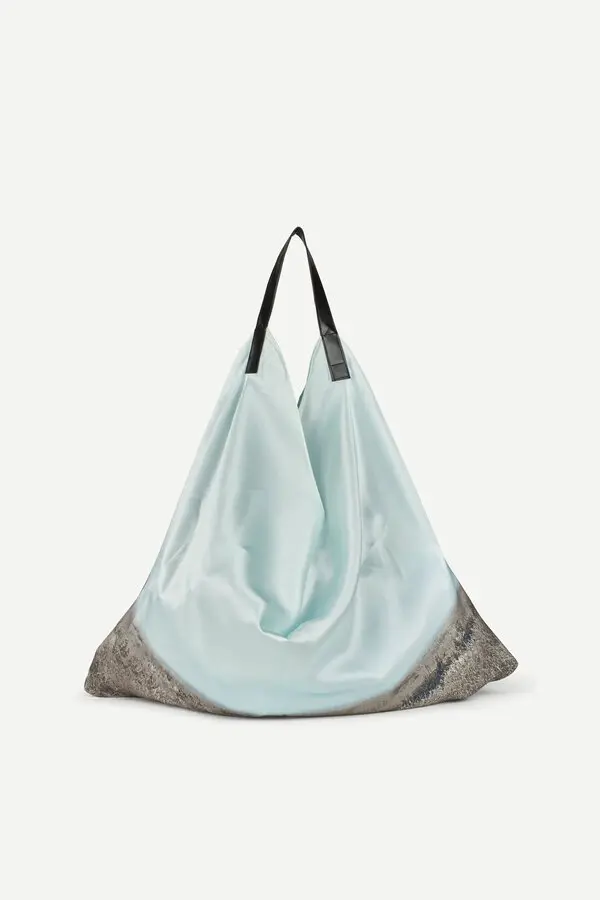 SAMSOE SAMSOE Saelli Landscape-print Silk Shoulder Bag