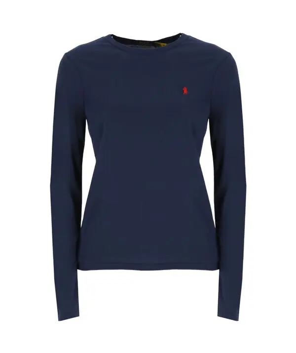 Polo Ralph Lauren Embroidered Logo Long Sleeve T-shirt - Navy