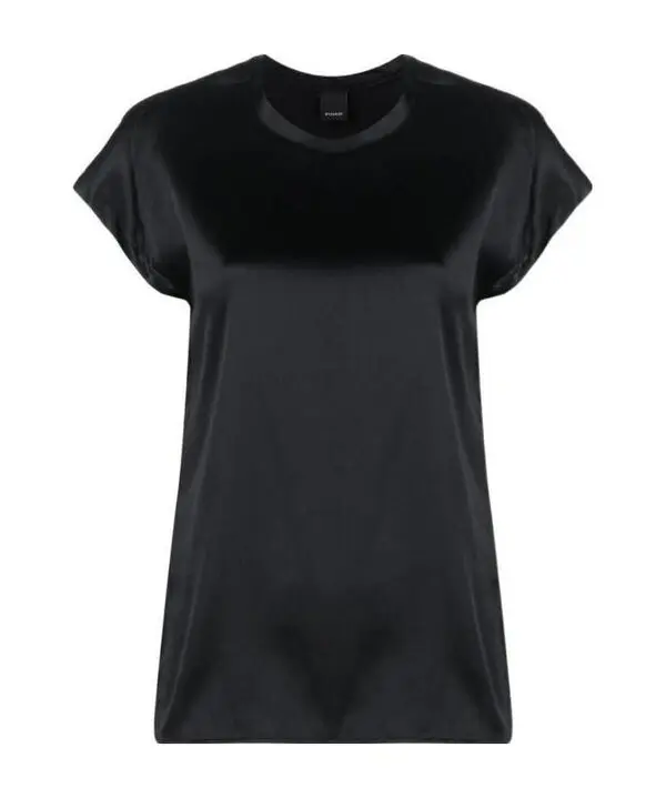 Pinko Crewneck Satin T-shirt