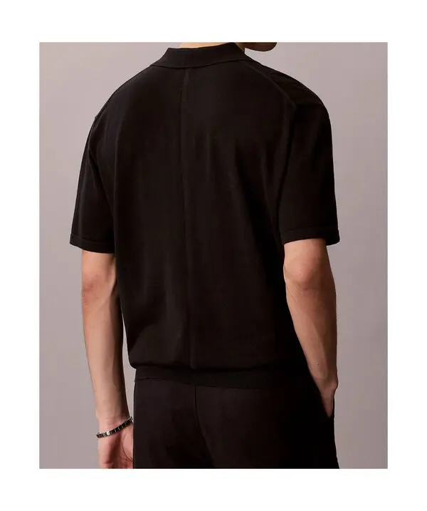 Calvin Klein Logo-embroidered Short-sleeve Polo Shirt