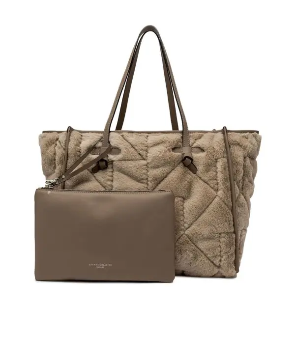 GIANNI CHIARINI Quilted Tote Bag With Removable Clutch