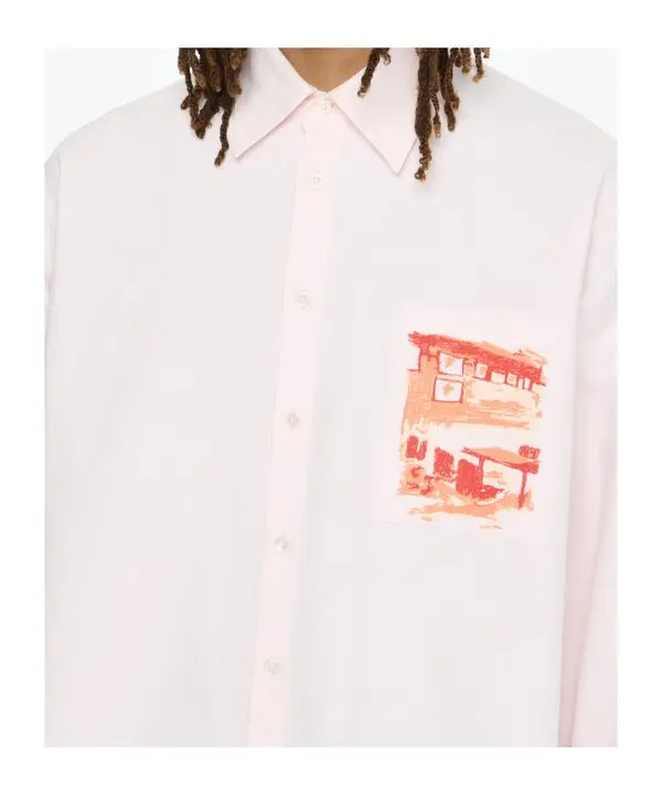 J.W.ANDERSON Jw Anderson Buttoned Scene-embroidered Shirt