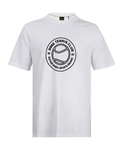 Hugo Boss Tennis Club Printed T-shirt - White