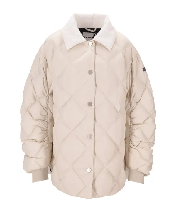 LEMPELIUS Corduroy-collar Quilted Jacket