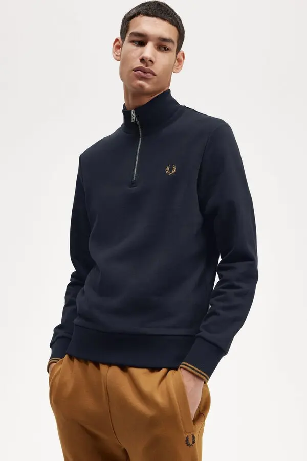 Fred Perry Semi-zipped Sweatshirt