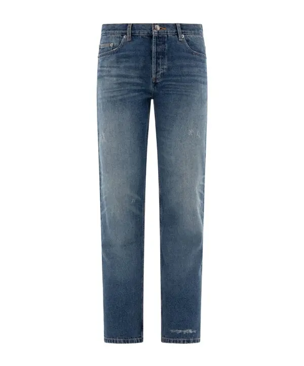 A.p.c. Straight Leg Distressed Jeans - Blue