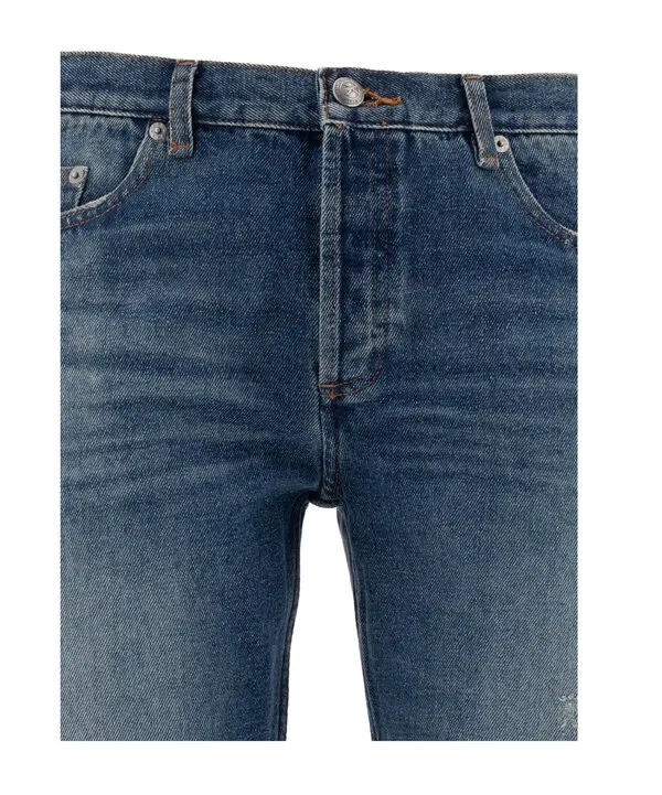 A.p.c. Straight Leg Distressed Jeans