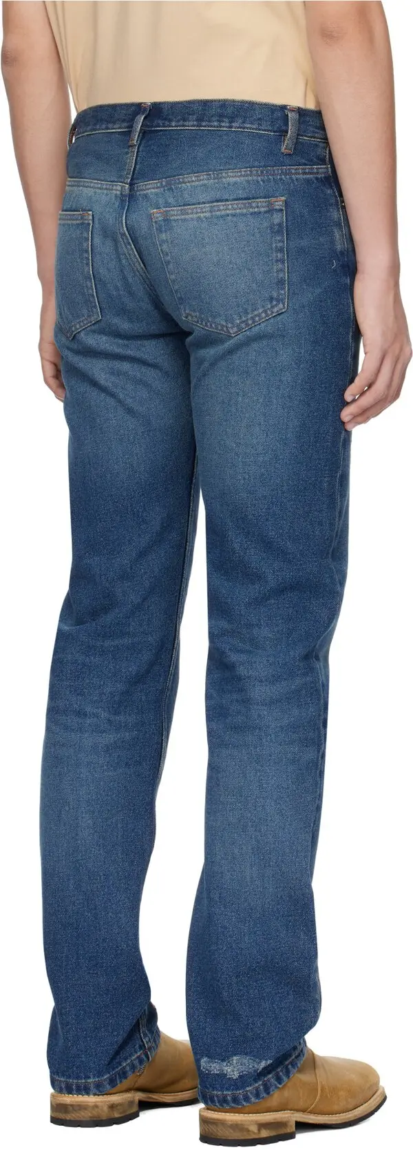 A.p.c. Straight Leg Distressed Jeans