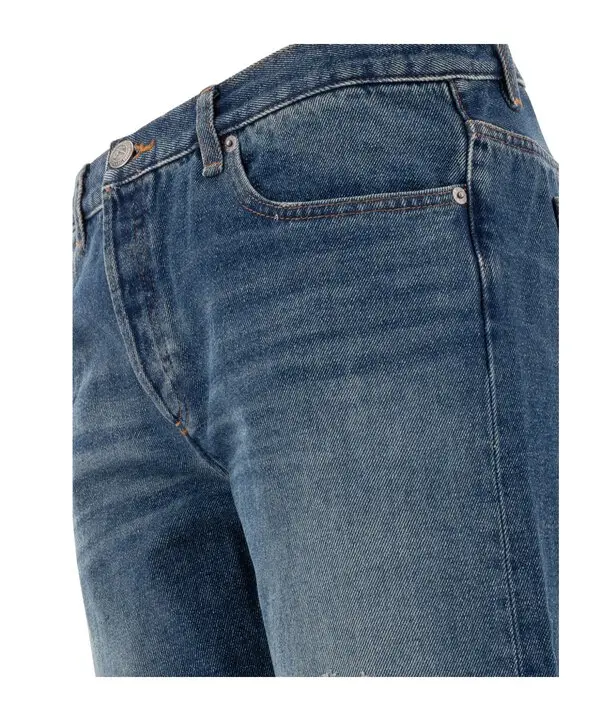 A.p.c. Straight Leg Distressed Jeans