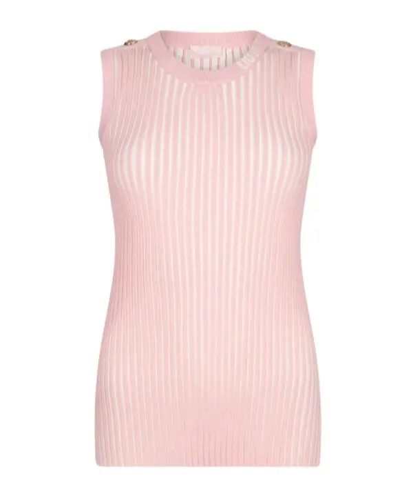 Liu Jo Two-tone Ribbed Tank Top