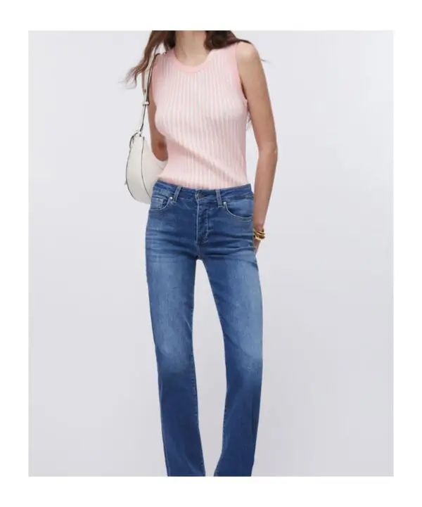 Liu Jo Two-tone Ribbed Tank Top
