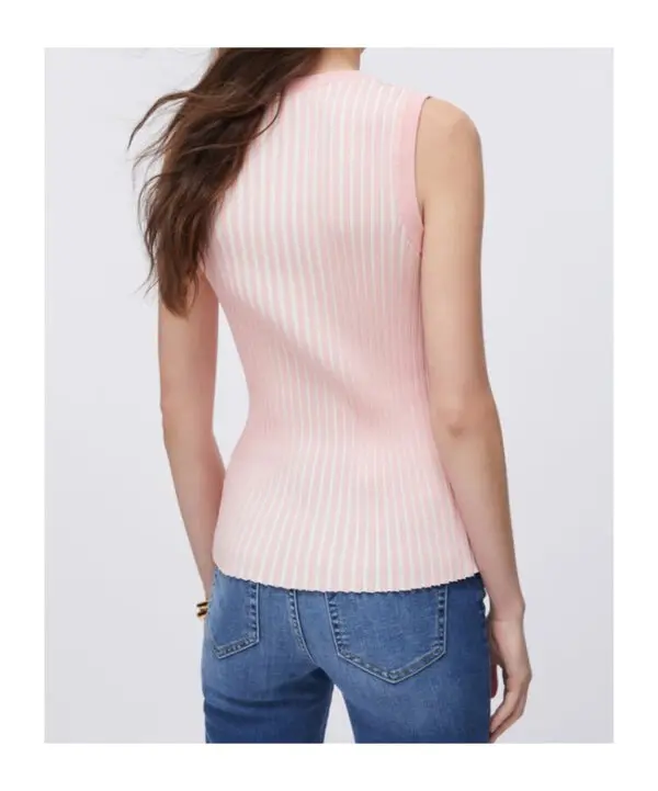 Liu Jo Two-tone Ribbed Tank Top