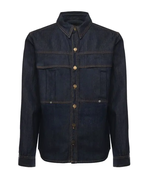 GIULIANO GALIANO Matt Denim Shirt