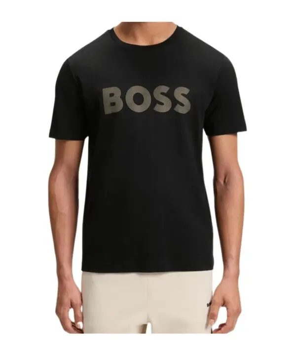 Hugo Boss Logo-detail Cotton T-shirt - Black