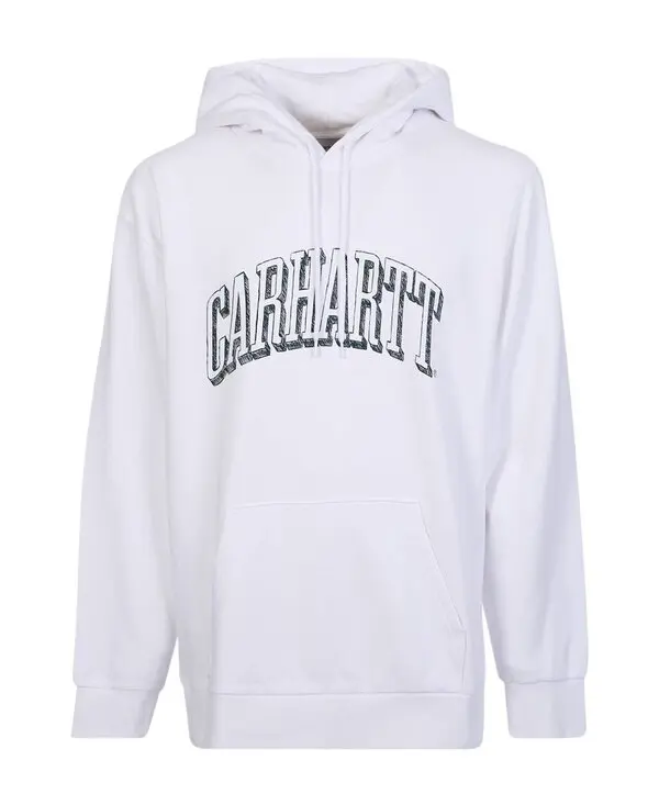 Carhartt Work In Progress Logo-printed Drawstring Hoodie
