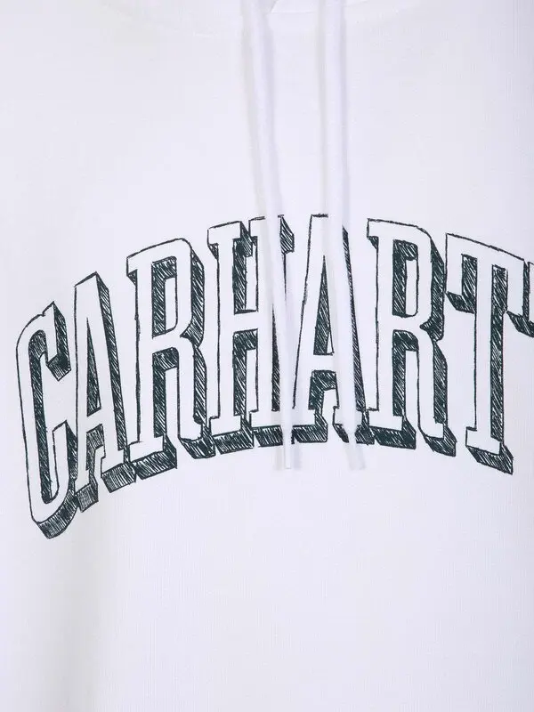 Carhartt Work In Progress Logo-printed Drawstring Hoodie